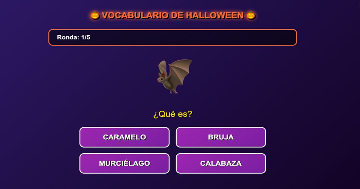 Vocabulario de Halloween